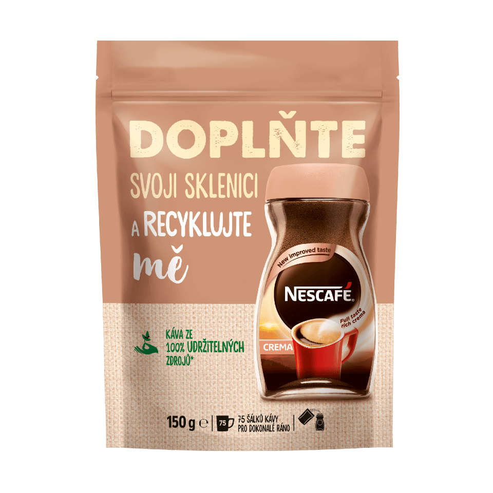 Sáček rozpustné kávy NESCAFÉ® CREMA | Nescafé CZ